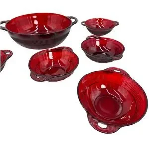 Anchor Hocking | Dining | Anchor Hocking Royal Ruby Coronation Berry ...